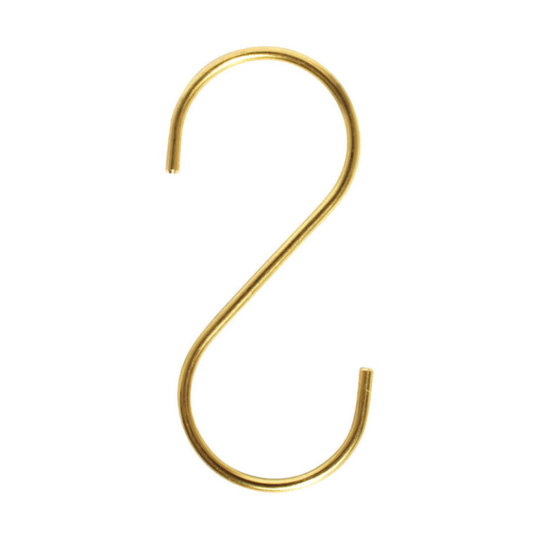 S-krog i messing 8,5 cm - Messing krog - MOUD Home