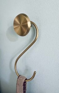 S-krog i messing 8,5 cm - Messing krog - MOUD Home