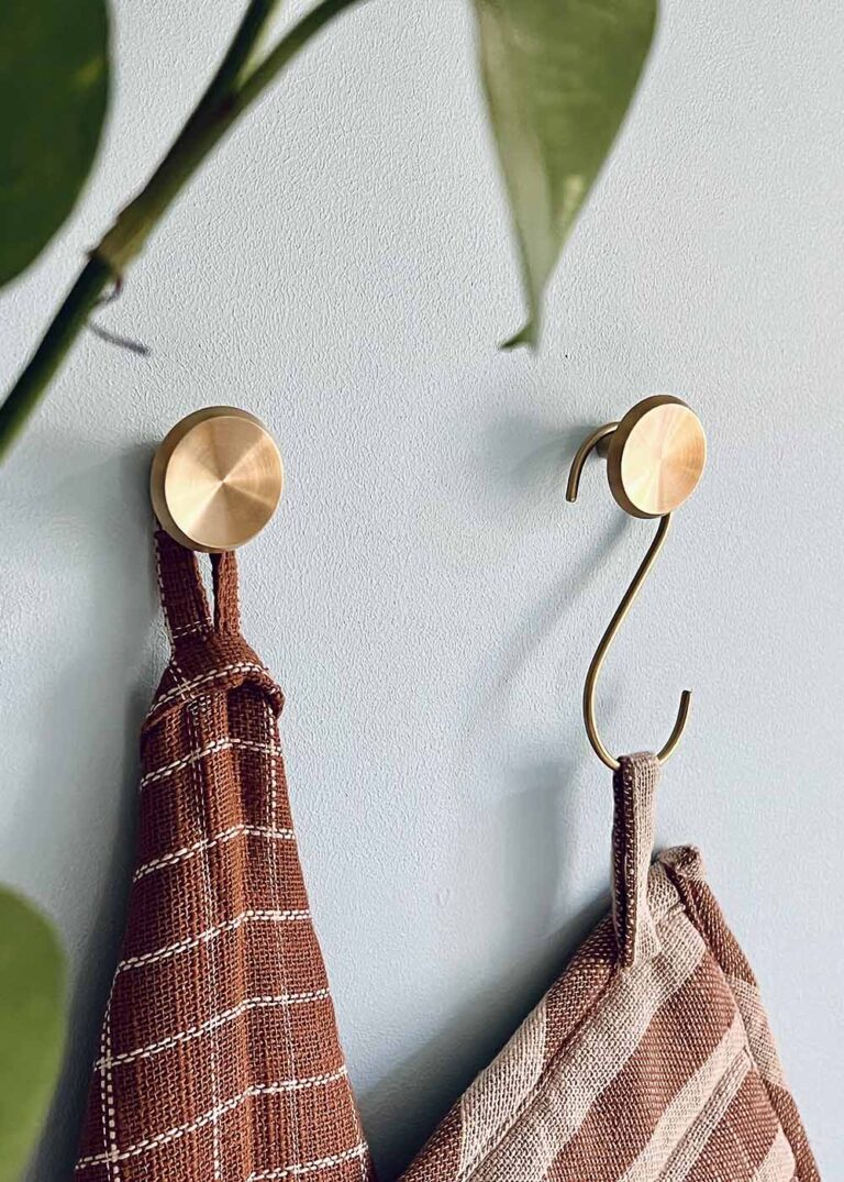 S-krog i messing 8,5 cm - Messing krog - MOUD Home